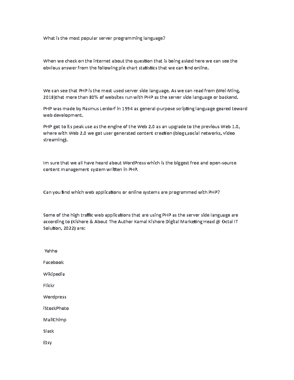 Discussion 2 4 - What is the most popular server programming language ...