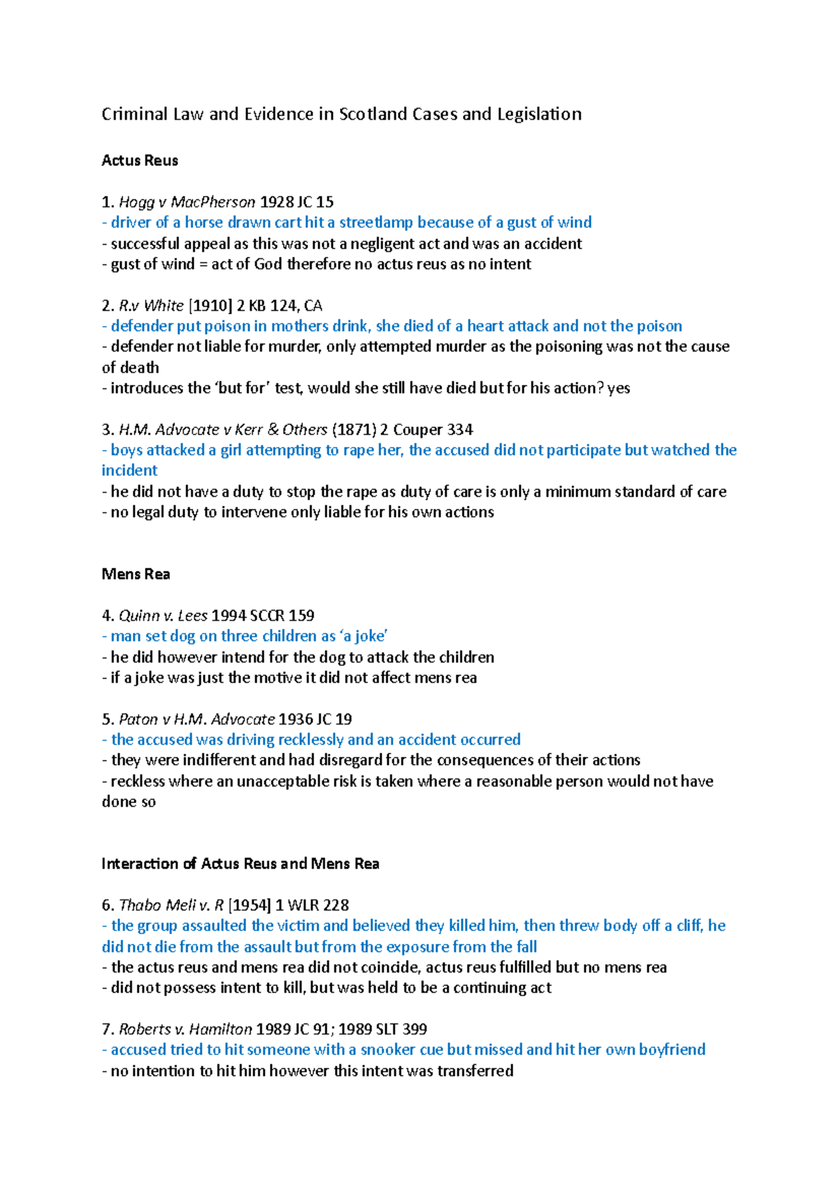 Criminal Law Cases and Legislation - Criminal Law and Evidence in ...