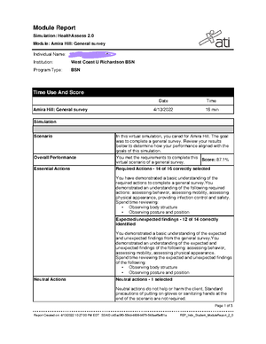 David Rodriguez Musculoskeletal injury - Module Report Achieved ...