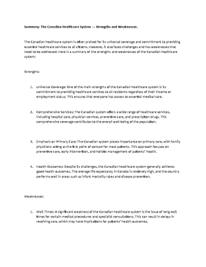 Summary: The Canadian Legal System — A Robust Structure and Effective ...