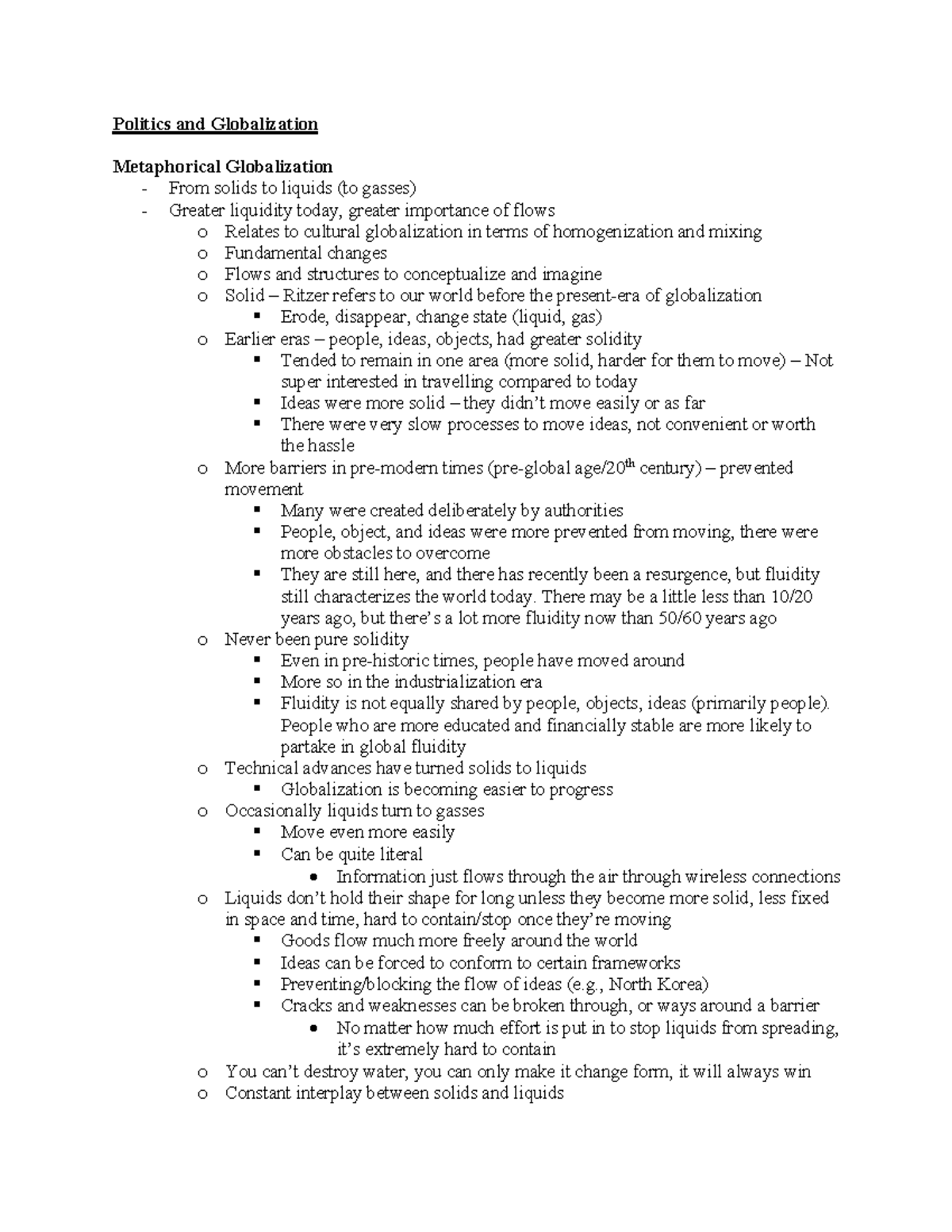 Metaphorical Globalization - Politics and Globalization Metaphorical ...