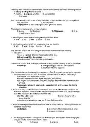 PDA-Dental-Chart - nothing - Dentistry - Studocu