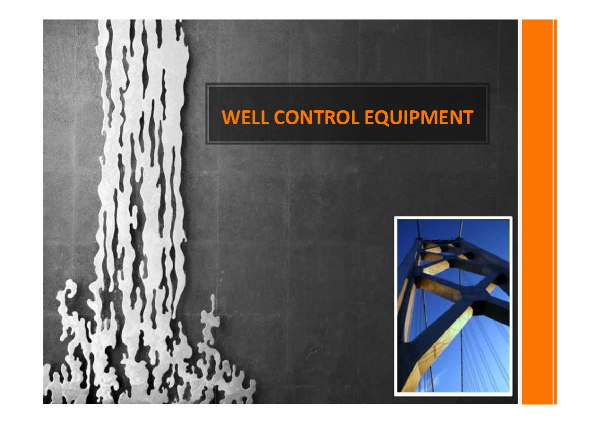 WELL Control Equipment combined - WELL CONTROL EQUIPMENT NNAEMEKA OHIA ...