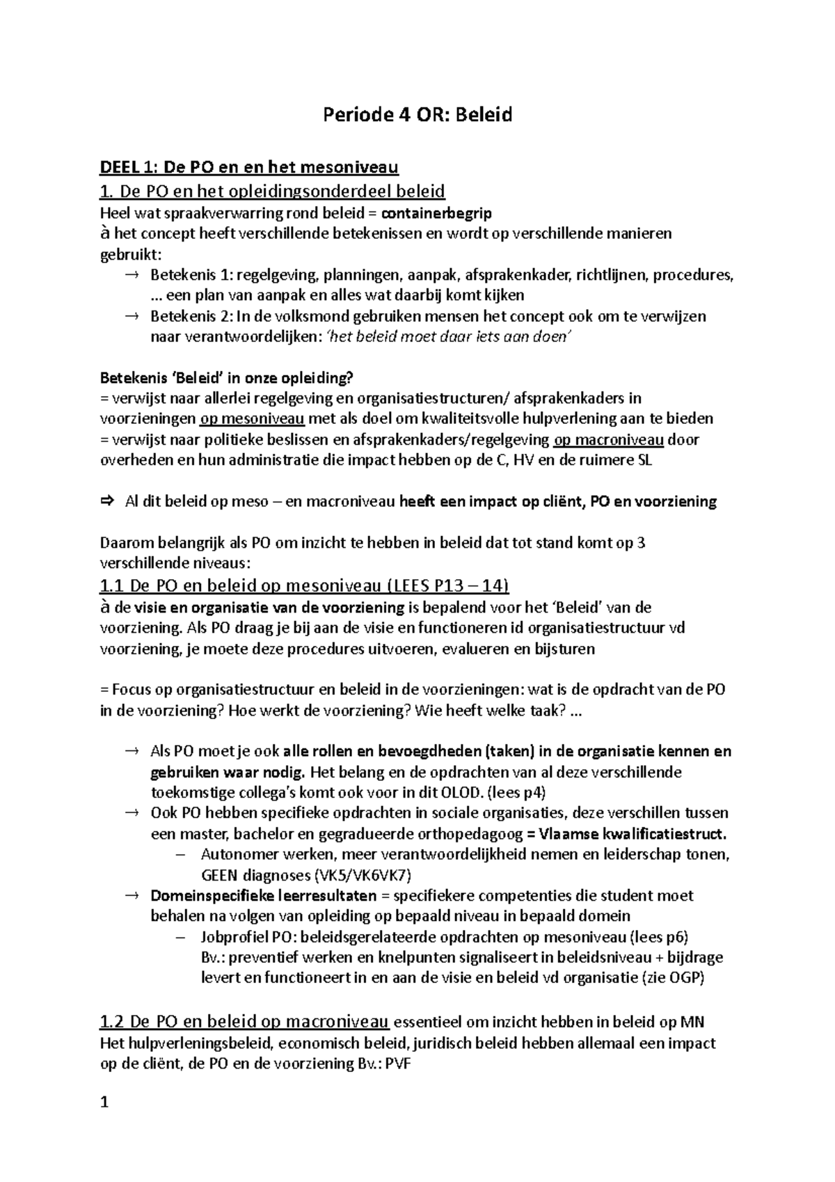 Periode 4 OR Beleid Periode 4 OR Beleid DEEL 1 De PO En En Het periode-4-or-beleid-periode-4-or-beleid-deel-1-de-po-en-en-het