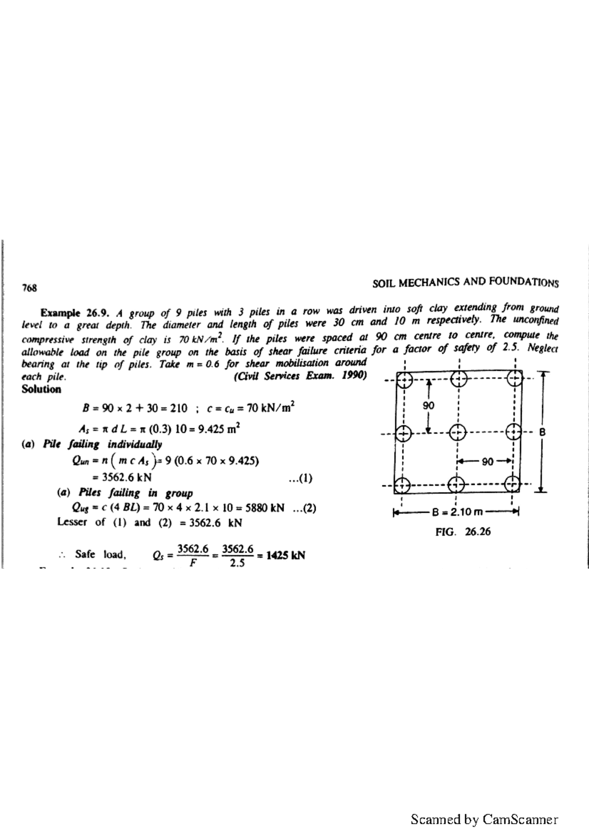Group PILE Problems - LEC NOTES - Civil Engineering - Scanned by ...