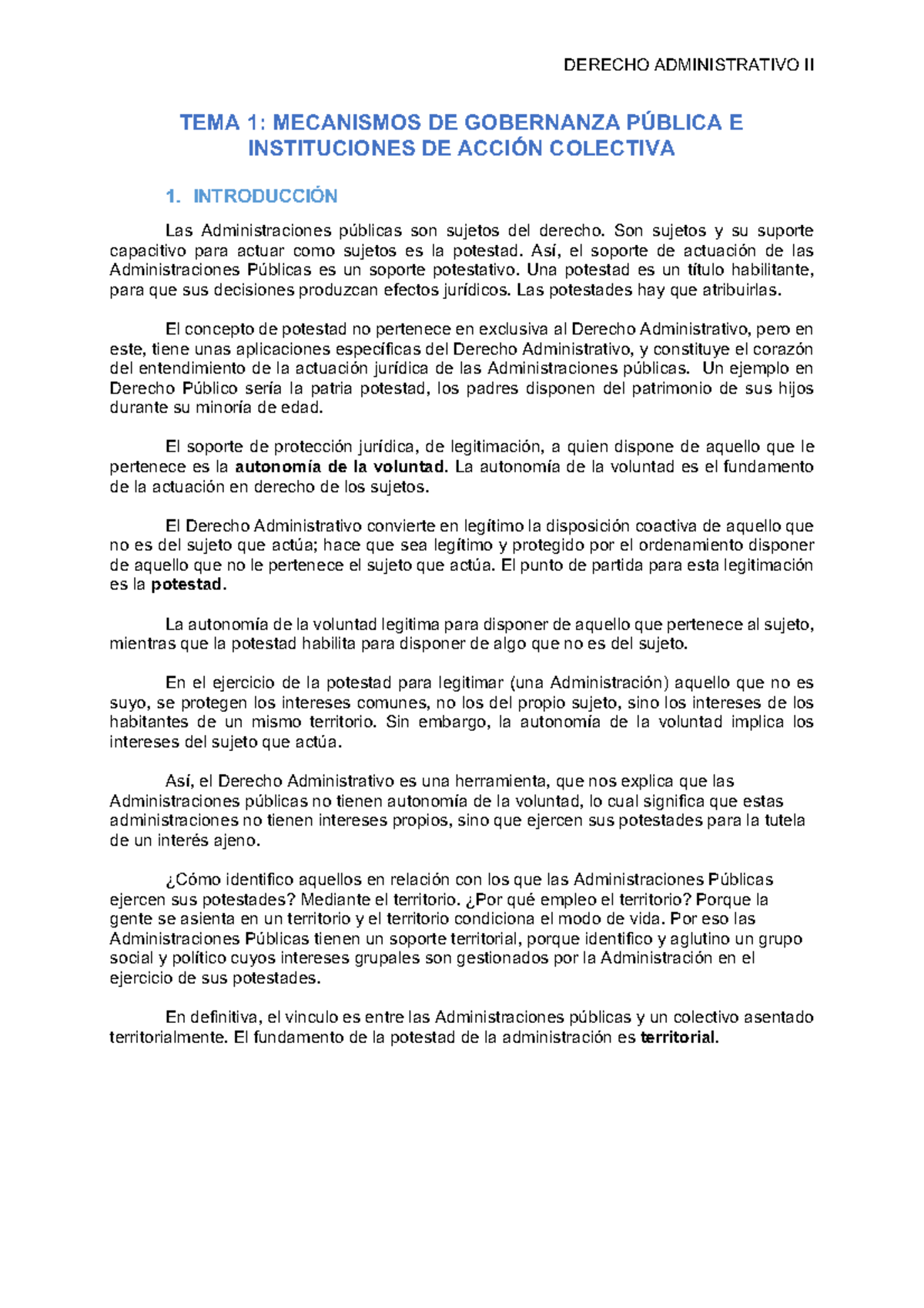 Administrativo II imprimir - Warning: TT: undefined function: 32 DERECHO ADMINISTRATIVO II TEMA ...