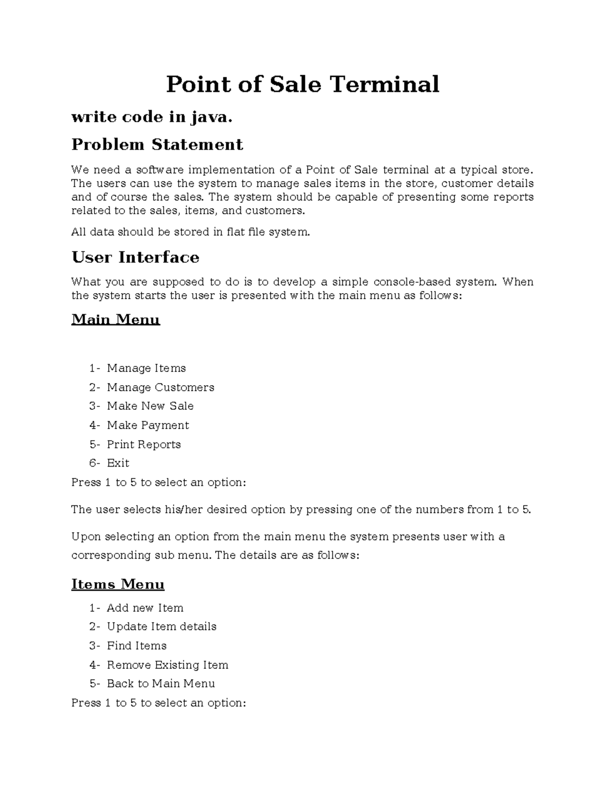 POS Google version - POS - Point of Sale Terminal write code in java ...