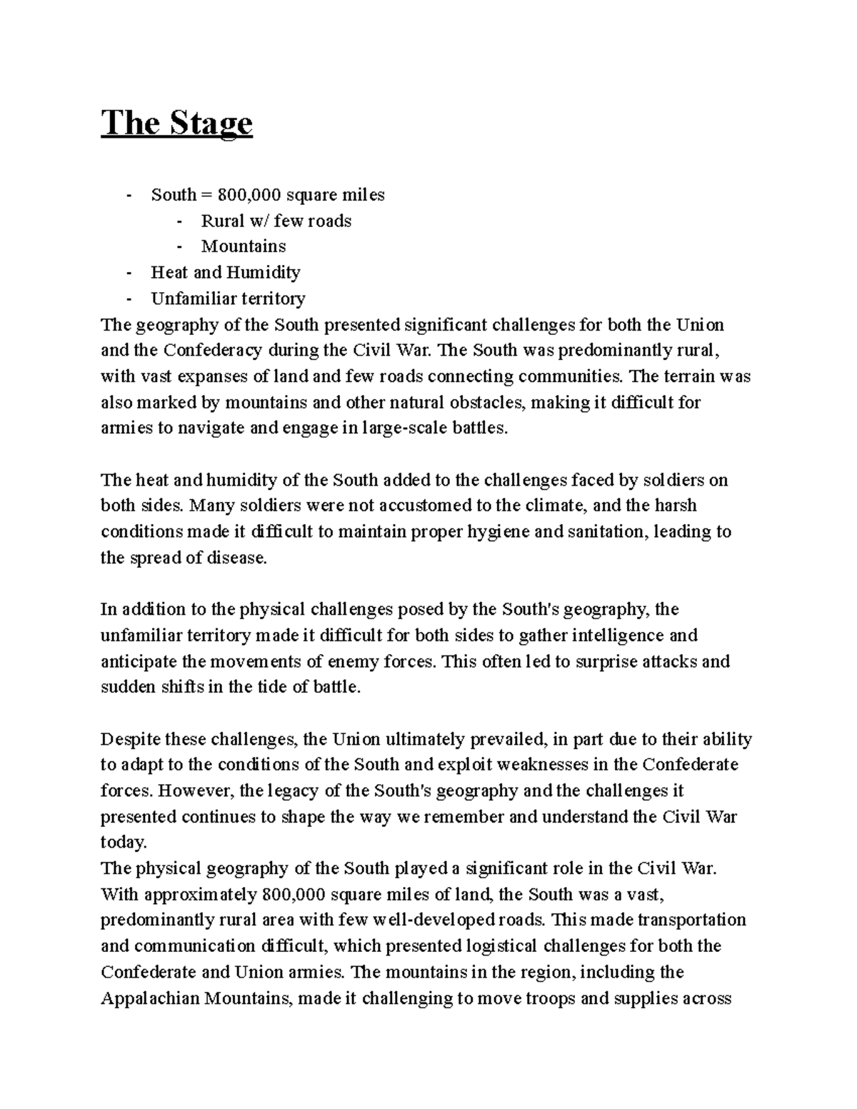 111111 The Stage - lecture notes Rachel Gunter - The Stage South ...