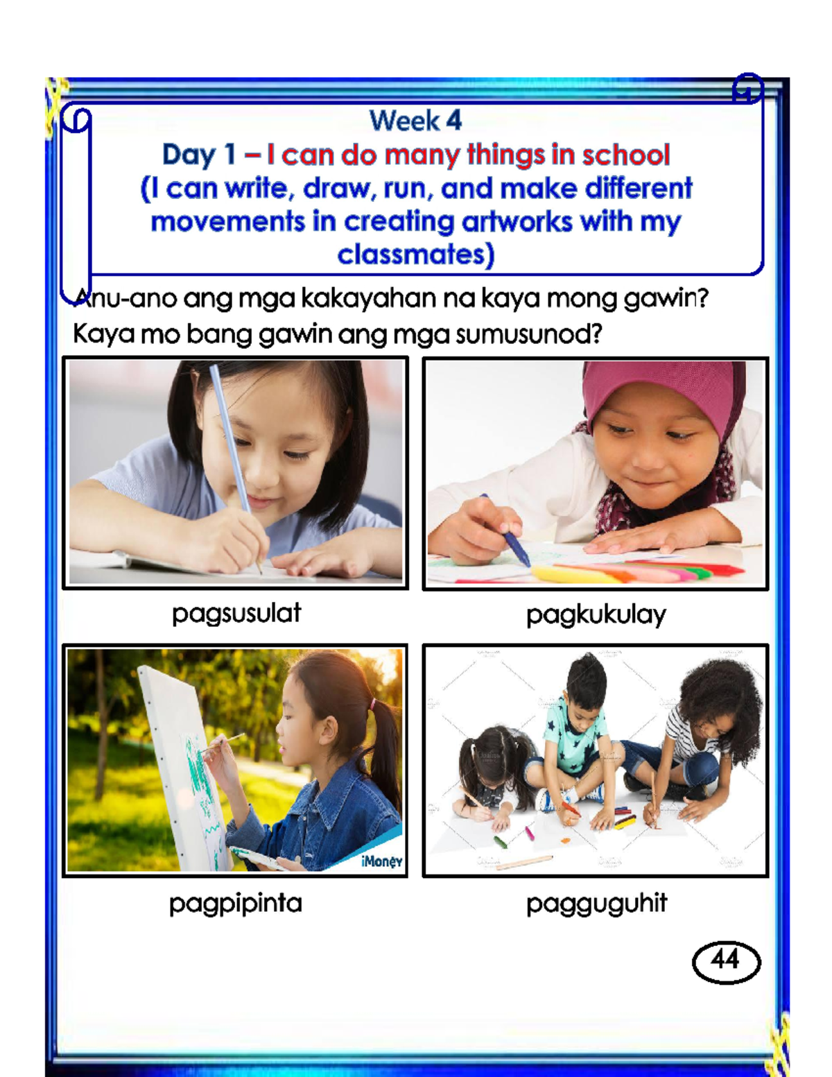 Week 4 day 1 - act. sheets - Foundations of Early Childhood Education ...