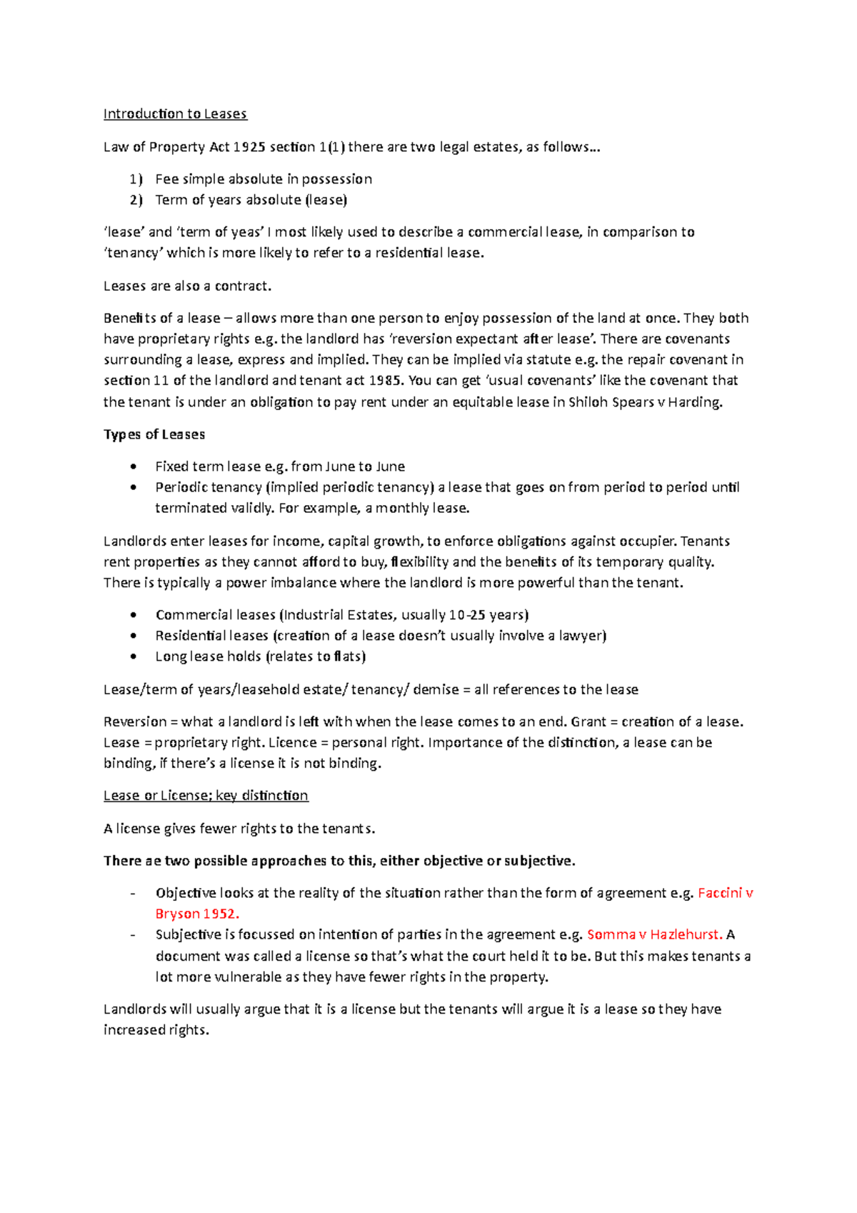 Leases Introducion To Leases Law Of Property Act 1925 Secion 1 1 leases-introducion-to-leases-law-of-property-act-1925-secion-1-1