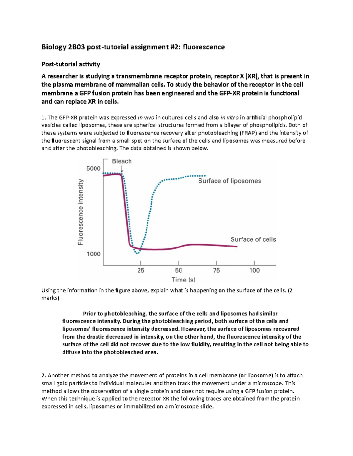 Bio 2 - Good luck - Biology 2B03 post-tutorial assignment #2 ...