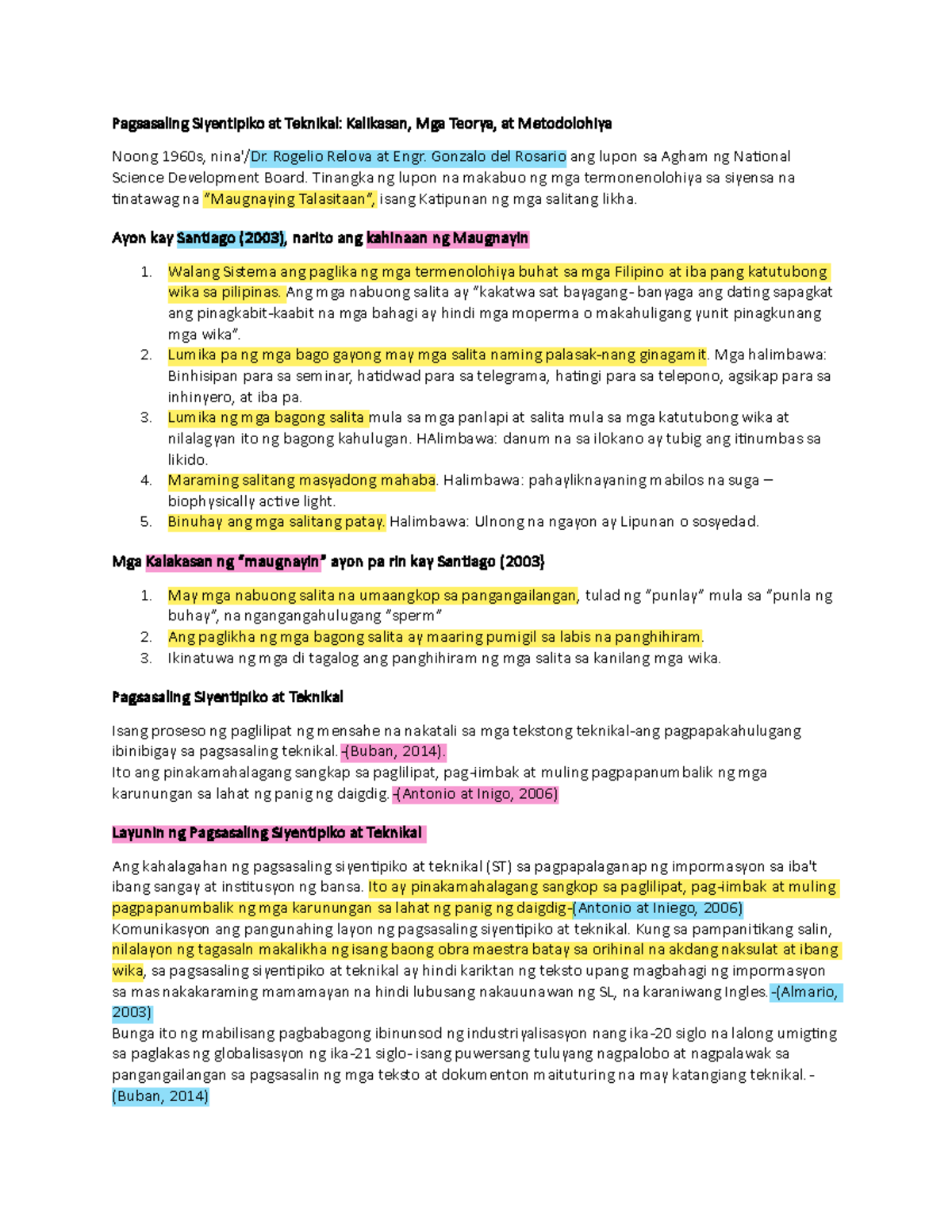 Pagsasaling Siyentipiko at Teknikal - Rogelio Relova at Engr. Gonzalo ...