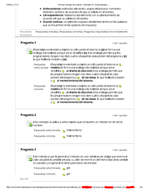 A10 Automatizada - Programación Orientada a Objetos - Studocu