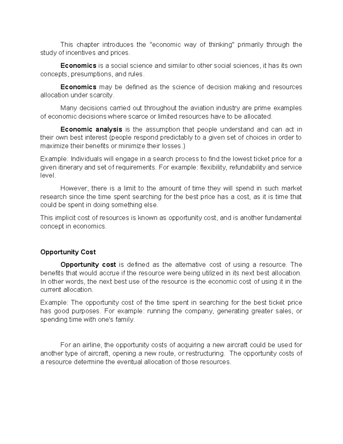 Principles of Economics - This chapter introduces the "economic way of ...