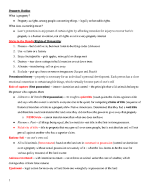 Chapter 1 Property - CHAPTER 1 CONCEPTUAL BASICS — PROPERTY THEORY, THE ...