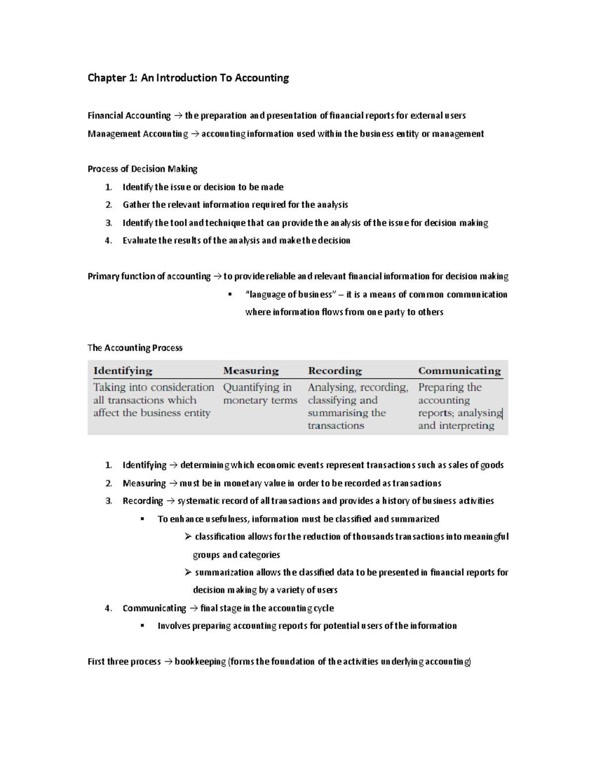 Chapter 1 - 1B - An Introduction To Accounting - Chapter 1: An ...