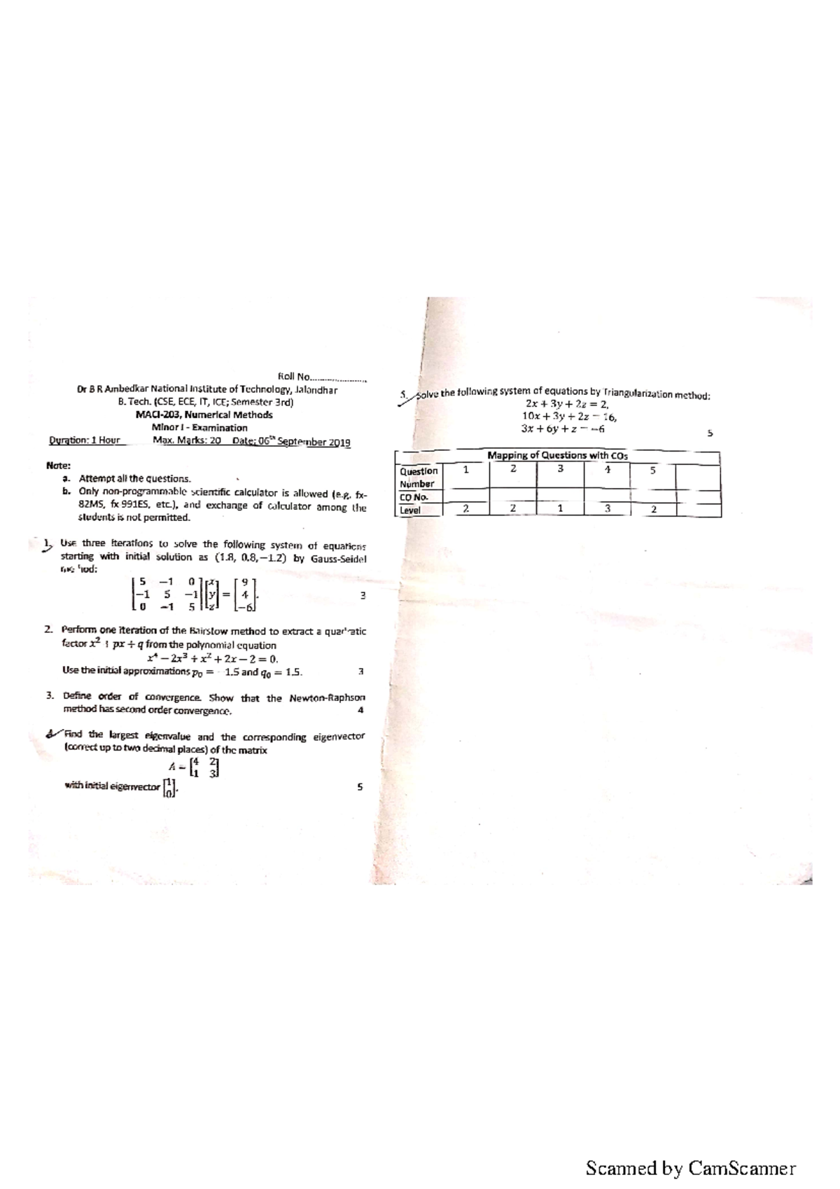 Minor 1 sem 3 2019 - ...... - Instrumentation and control - Studocu