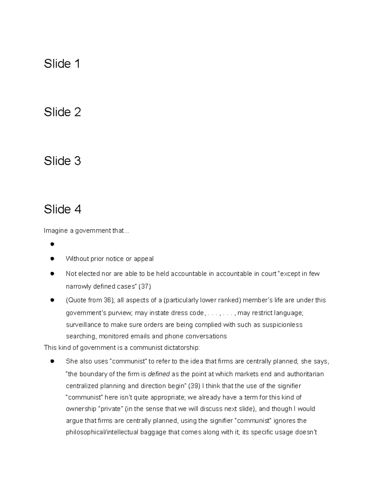 Notes; Private Government - Elizabeth Anderson - Slide 1 Slide 2 Slide ...