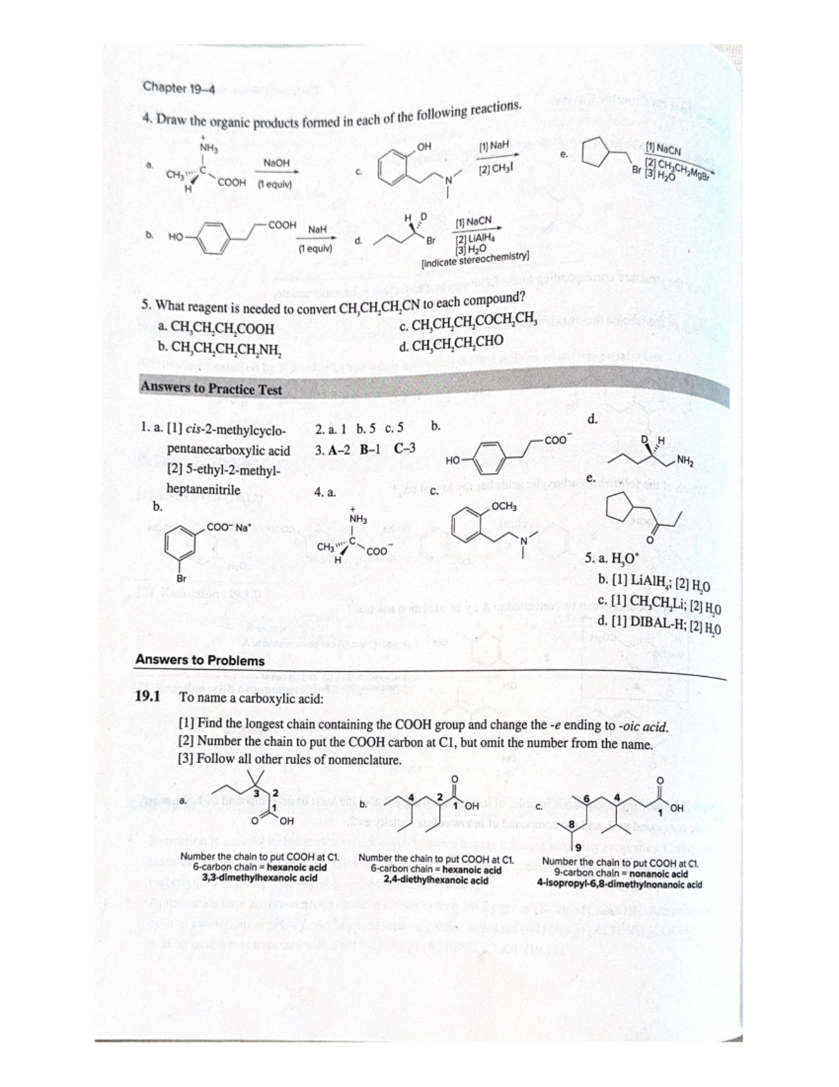 Ch 19 - Lect Answers - Chapter 4. Draw the organic products formed in each of the following ...