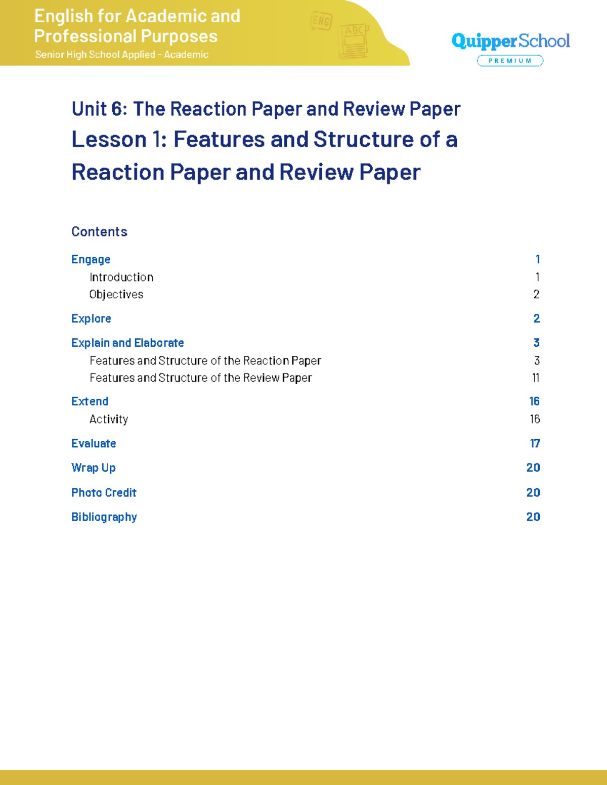 7carpentero - eapp - Unit 6: The Reaction Paper and Review Paper Lesson ...