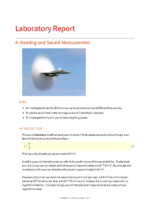 Lab Report - 6 Geometrical Optics - Laboratory Report 6. Geometrical ...