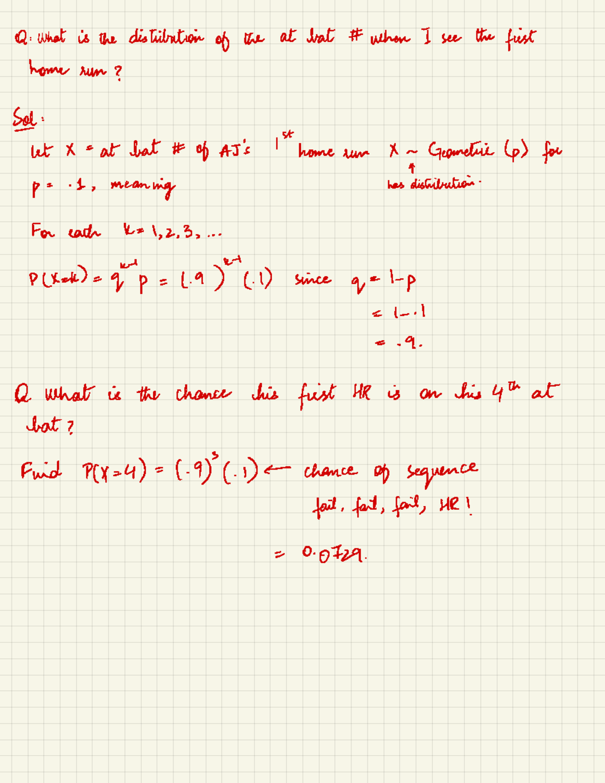 Geometric and hyper geometric distribution - Q: What is the ...