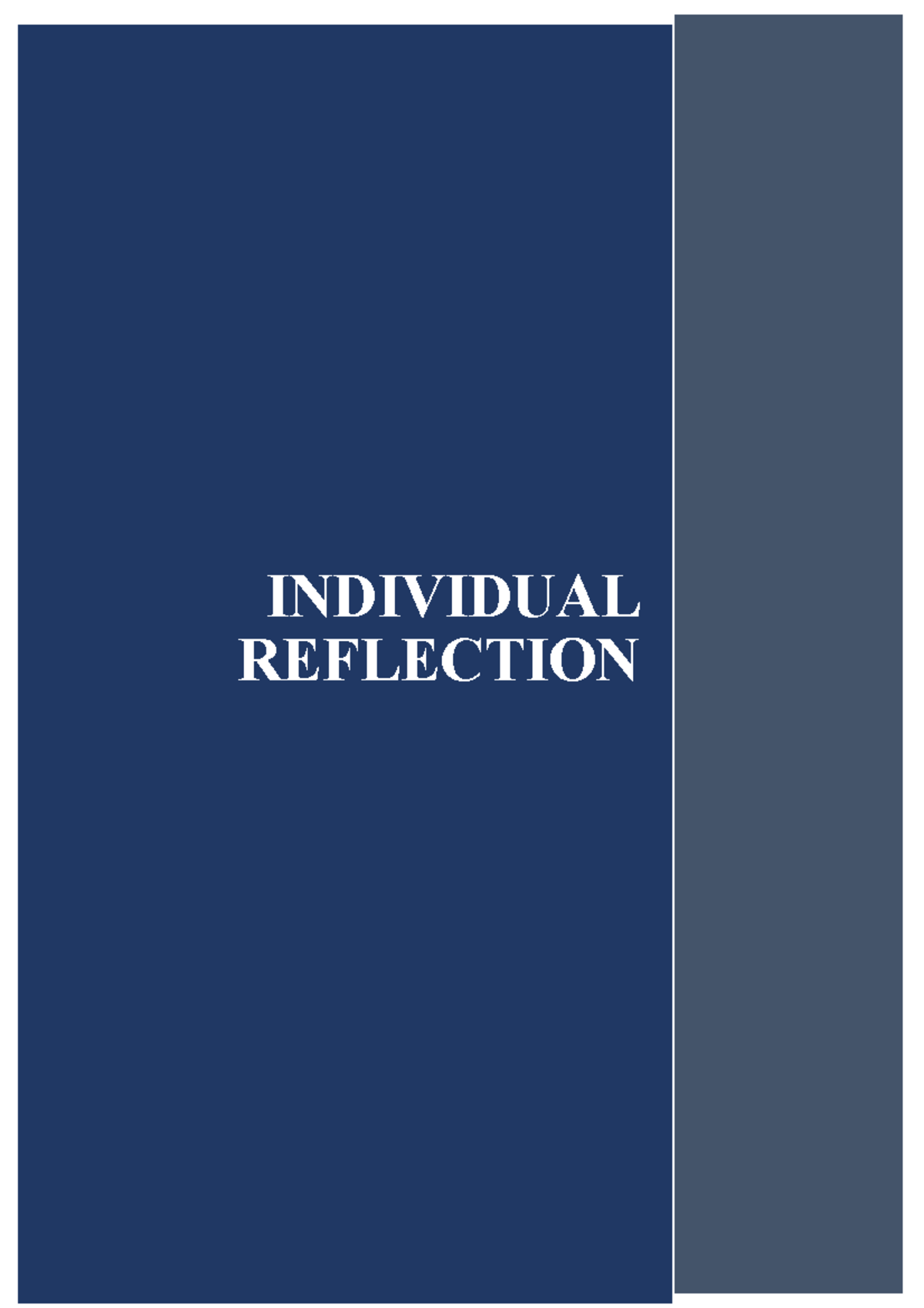 Product Innovation Reflection - INDIVIDUAL REFLECTION Content ...
