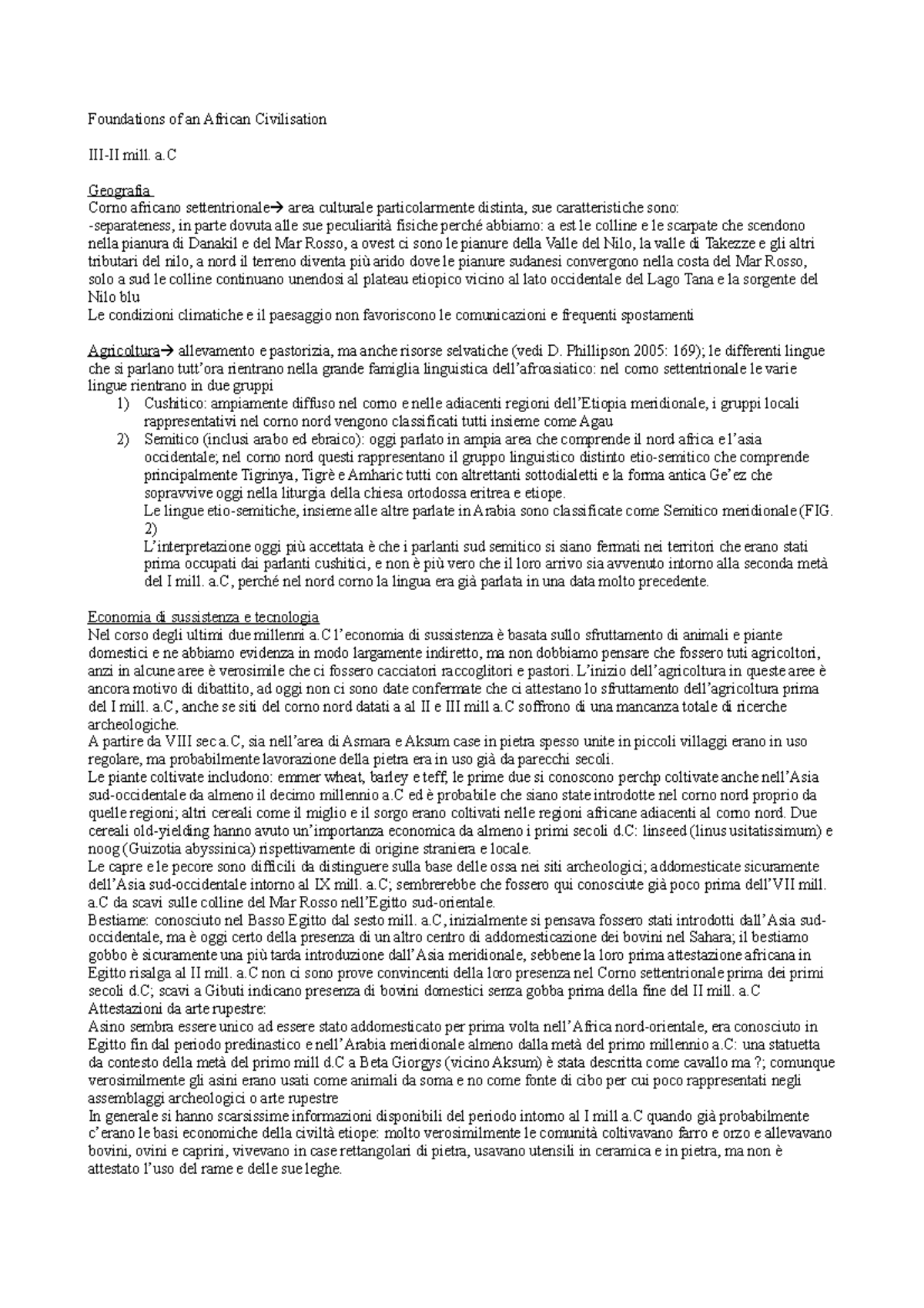 Foundations of an African Civilisation Riassunto - Foundations of an ...