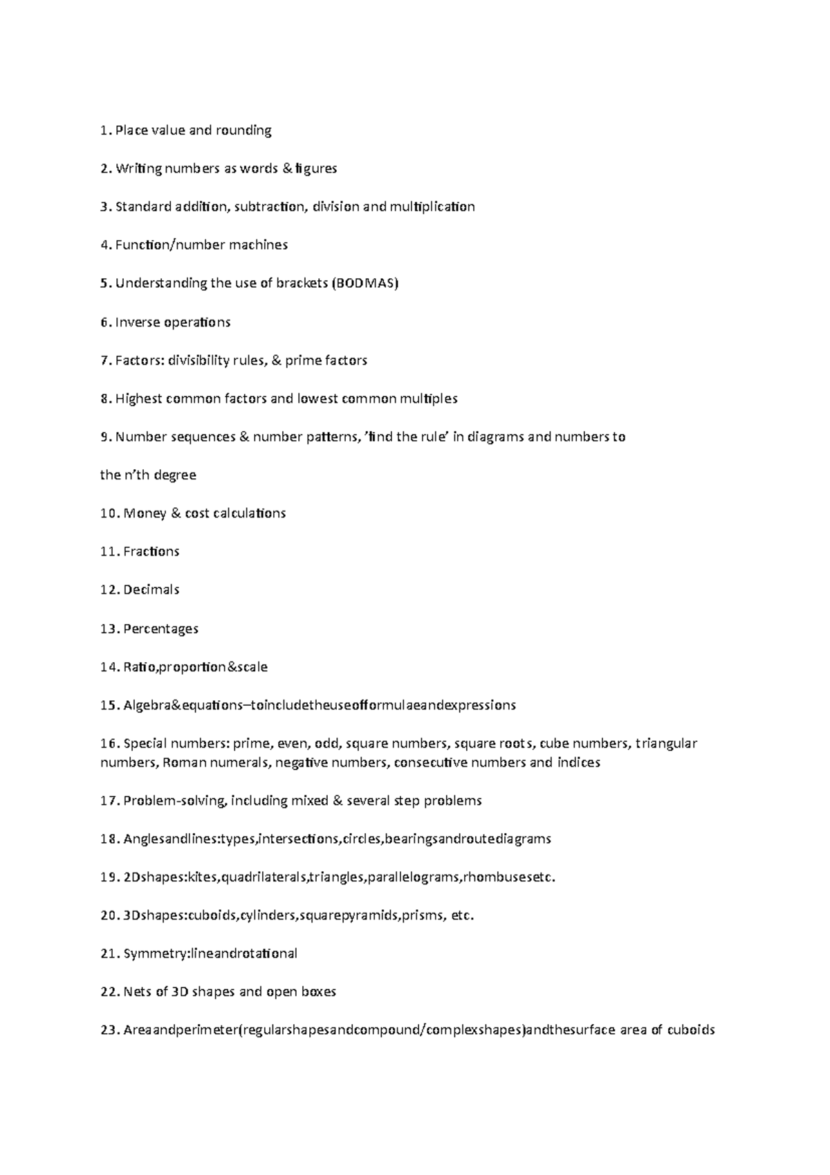 SATS Topic LIST Place Value And Rounding Writing Numbers As Words sats-topic-list-place-value-and-rounding-writing-numbers-as-words