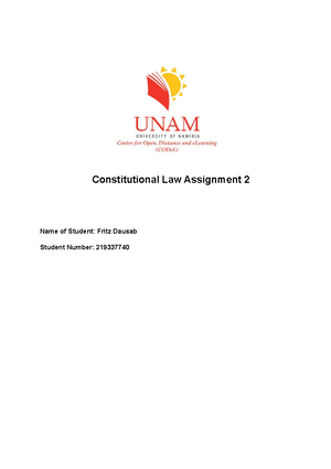 The Namibian constitution - CONSTITUTION OF THE REPUBLIC OF NAMIBIA ii ...