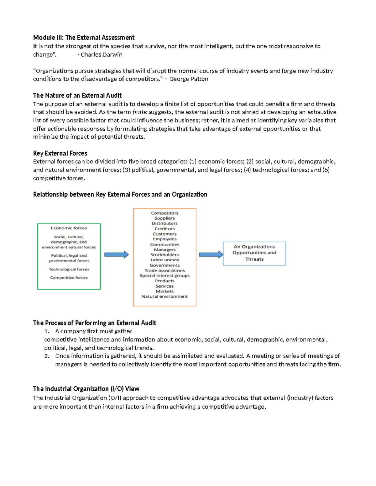 Module-III - Module III: The External Assessment It is not the ...