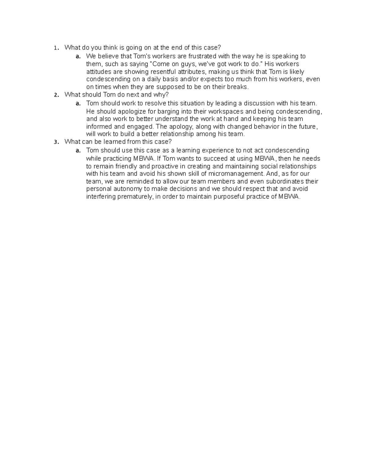 Case Study 1, OLS 450 - What do you think is going on at the end of ...