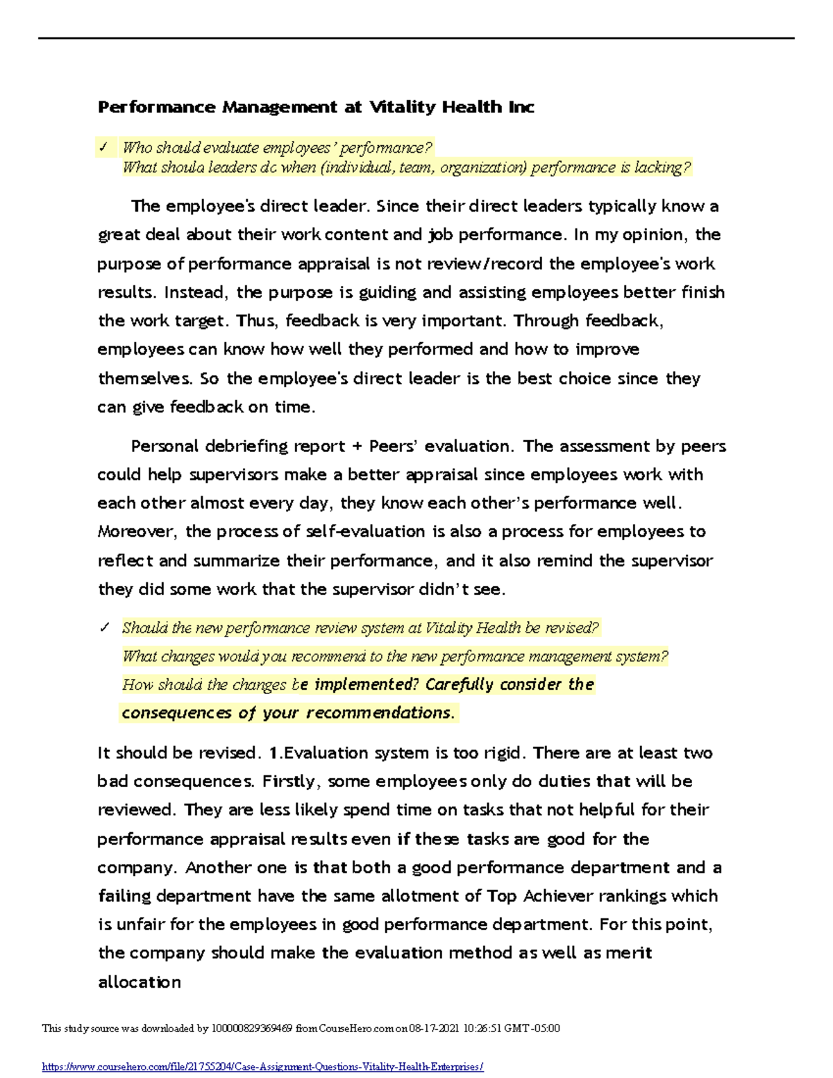 Docx - Do you think a standardized marketing would work for both local ...