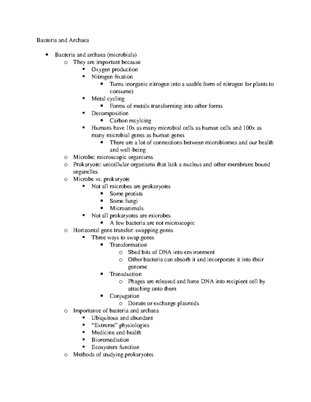 Bacteria and Archaea - This document includes information on microbials ...
