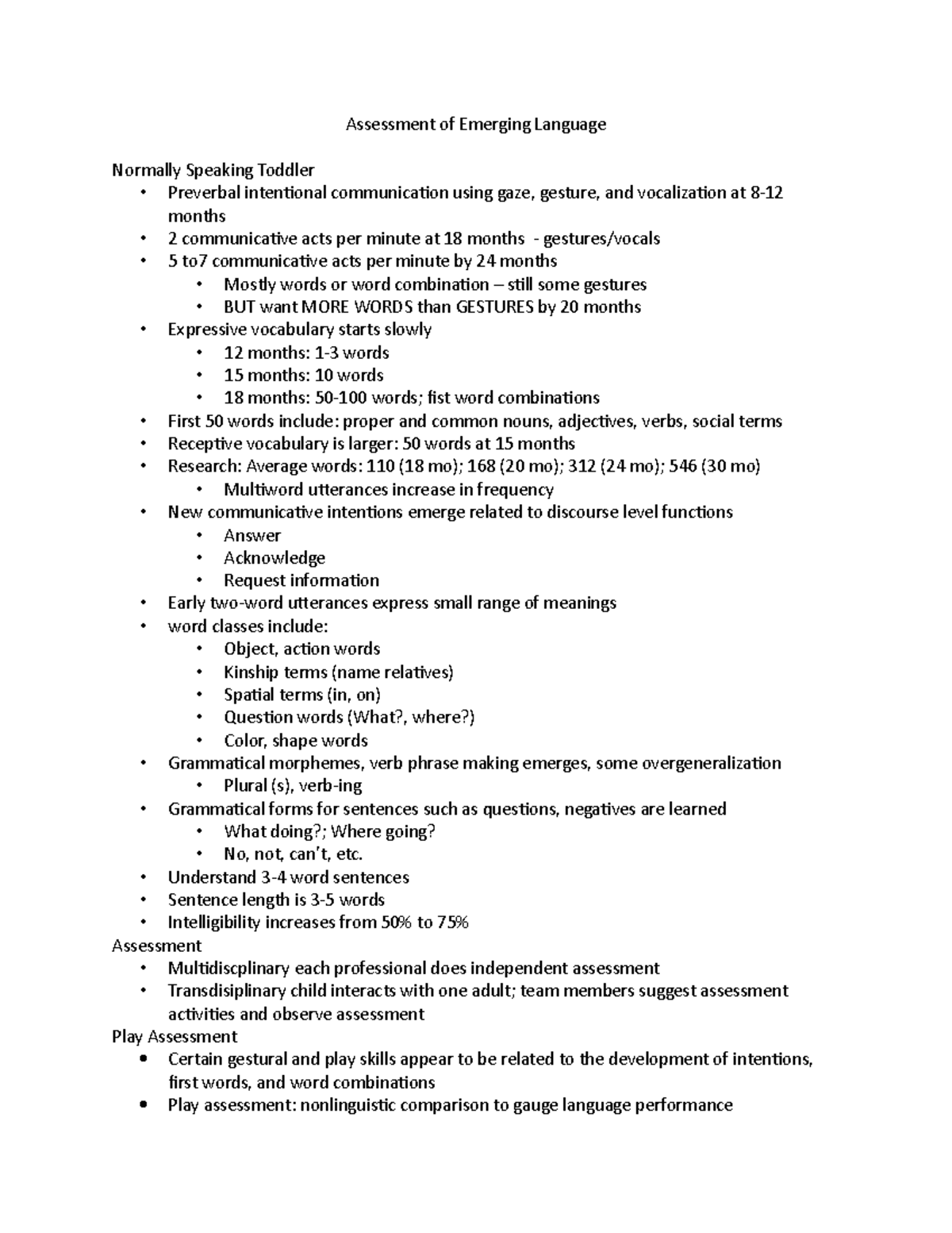 Assessment of Emerging Language - Assessment of Emerging Language ...