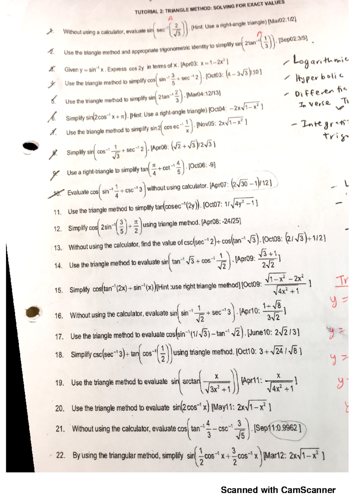 Tutorial 2 Triangle Method - Calculus II - Scanned with CamScanner ...