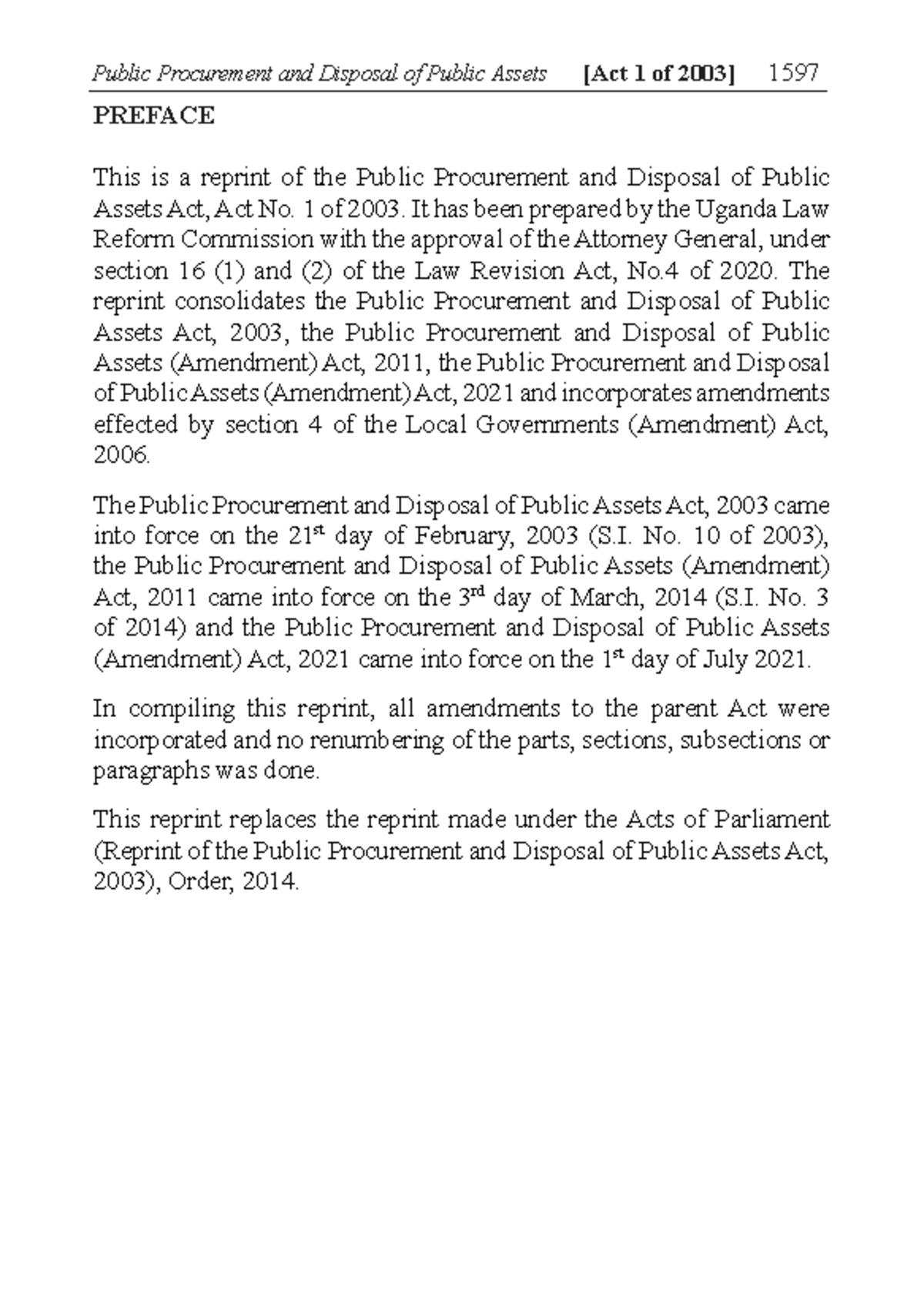 Corporate and Commercial Practice - Public Procurement and Disposal of ...