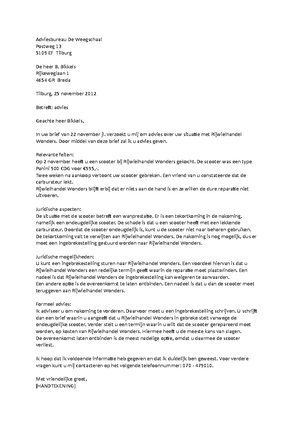 Adviesbrief + kernkwadranten - CMT Rechtswinkel Posthumalaan 90 3072 AG ...