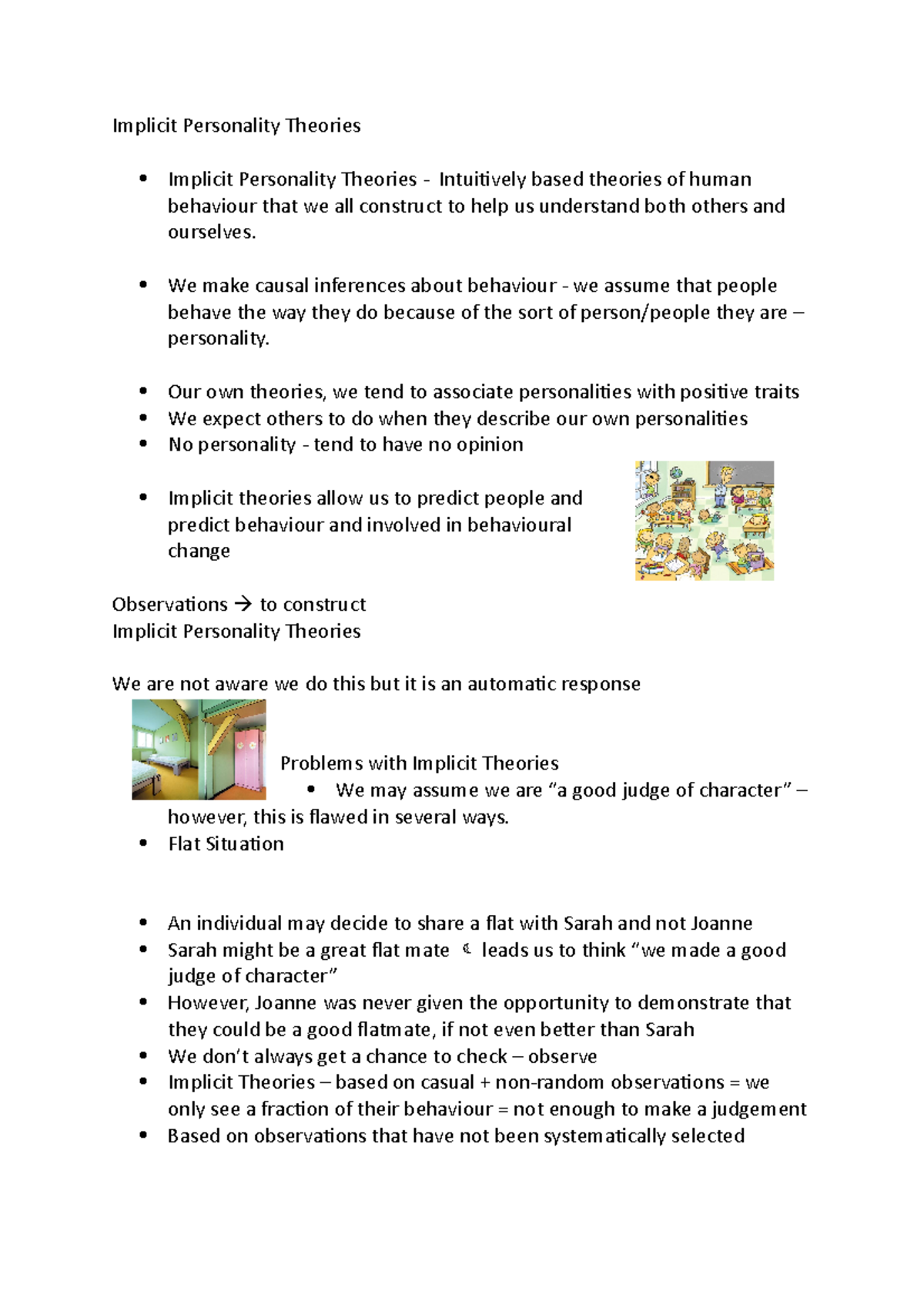 Implicit Personality Theories - individual psychology - Implicit ...