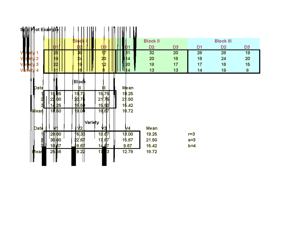 Splitplot - split plot - Split Plot Example Block I Block II Block III ...
