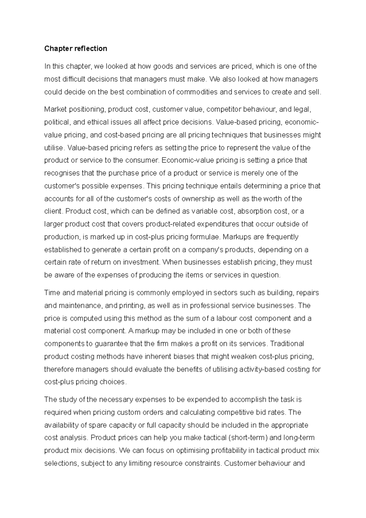 CMA - Week 14 - Homework that must be submitted before class - Chapter ...