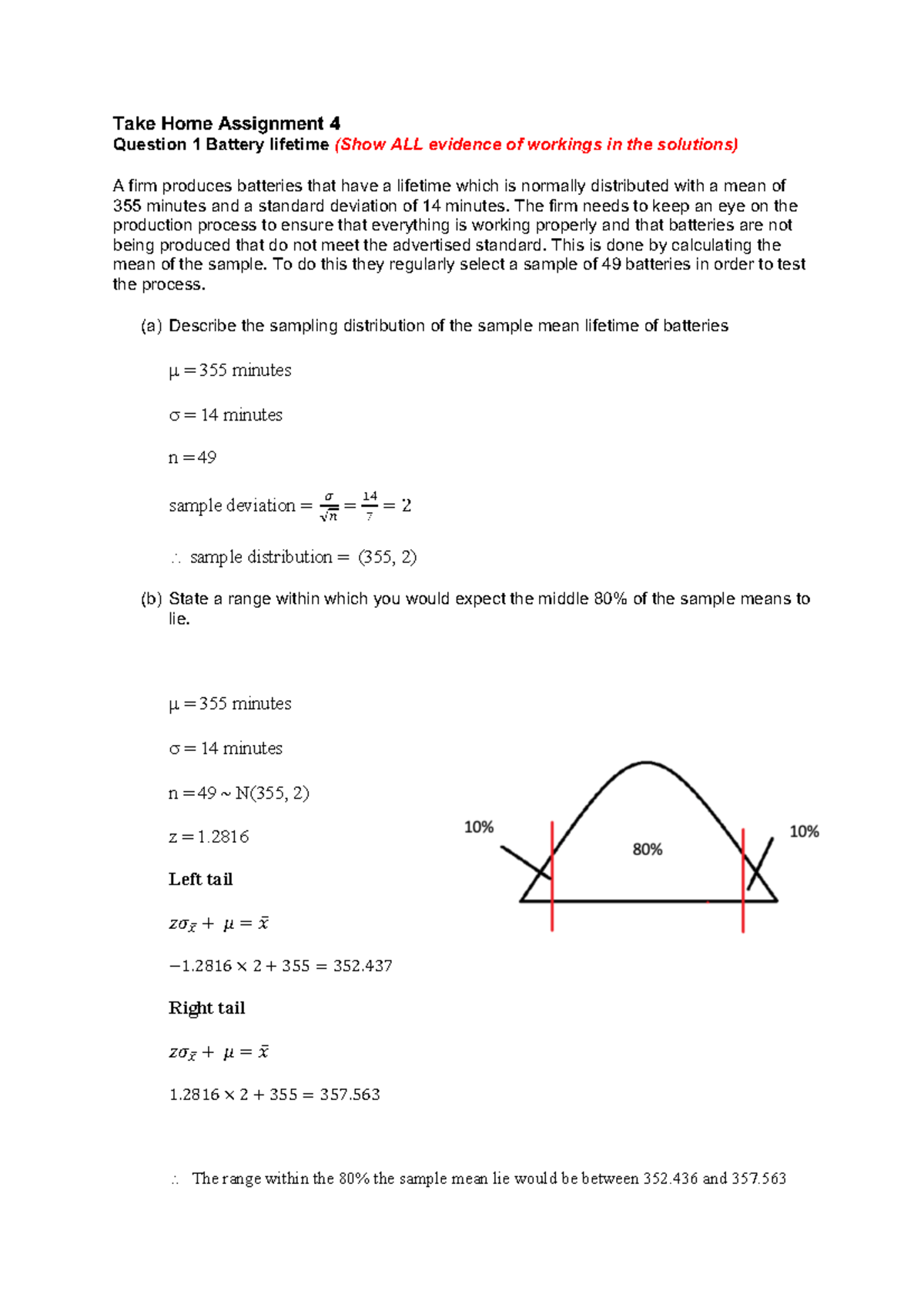 THA 4 - Tha 4 - Warning: TT: undefined function: 32 Take Home Assignment 4 Question 1 Battery ...