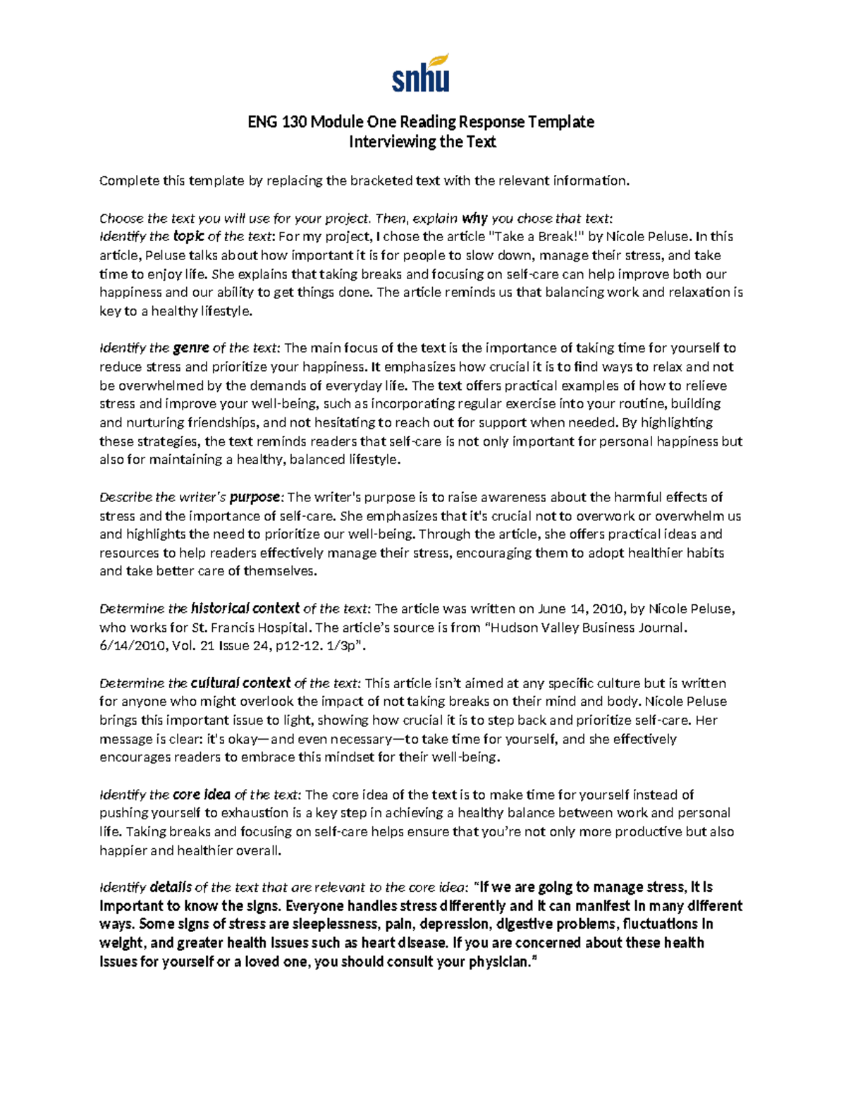 ENG 130 1-2 Reading Response - ENG 130 Module One Reading Response ...