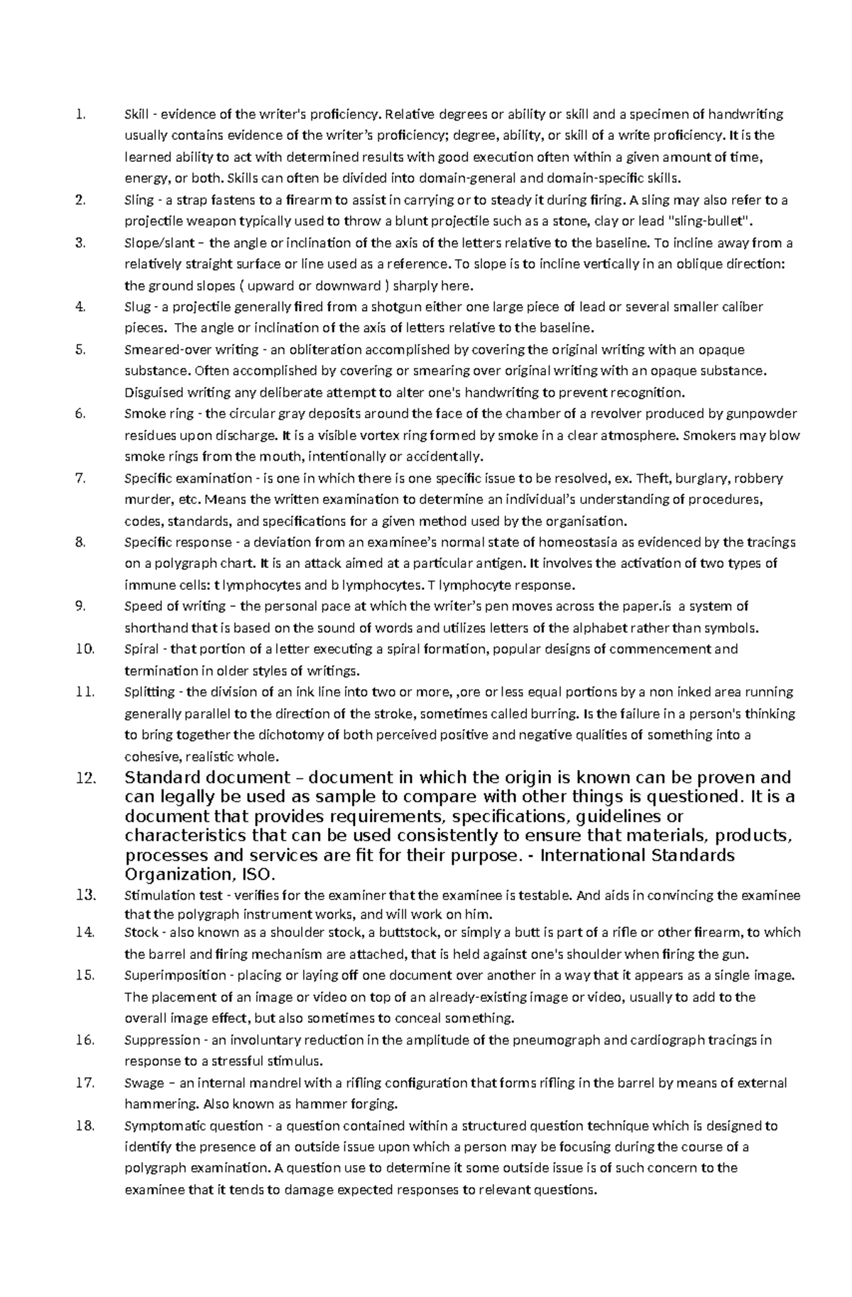 Dots-50 - 1. Skill - evidence of the writer's proficiency. Relative ...