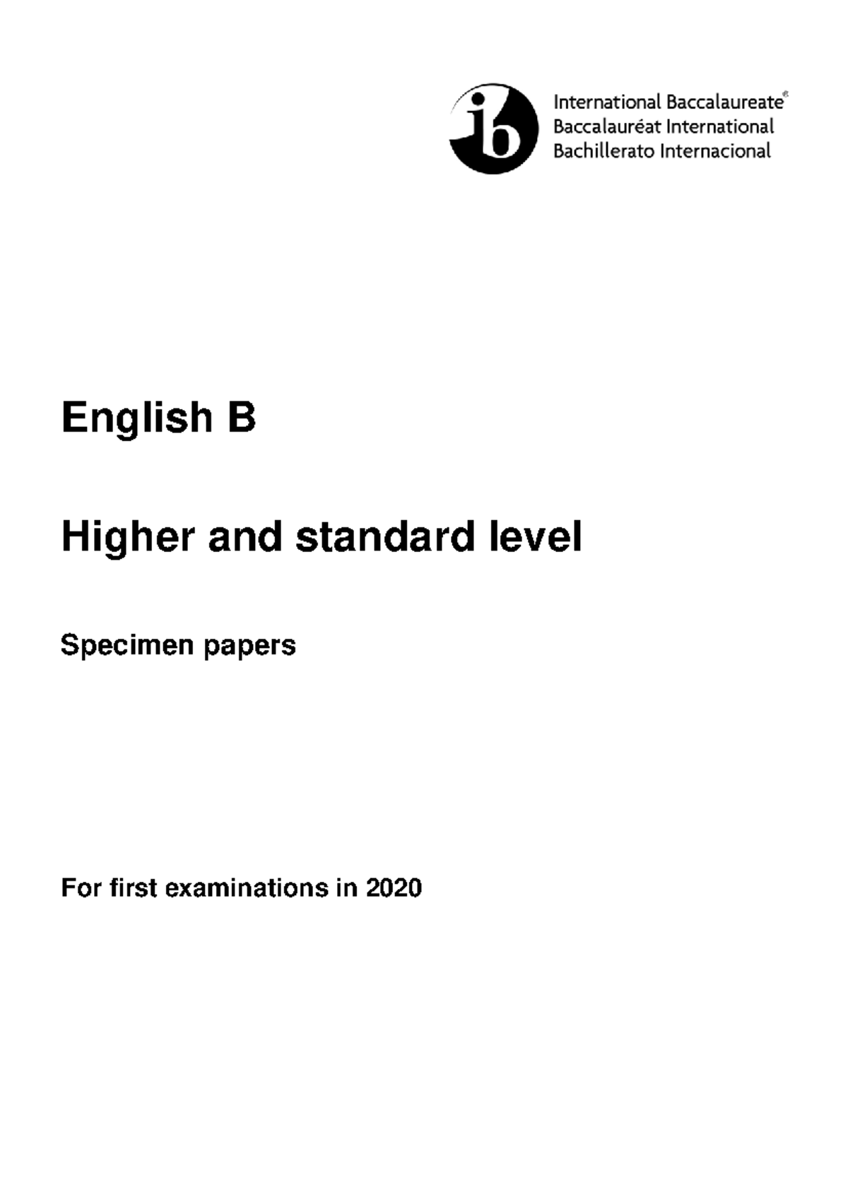 Term 01 Summative Assessment - Paper 02 -IVTH Grade - English B Higher ...