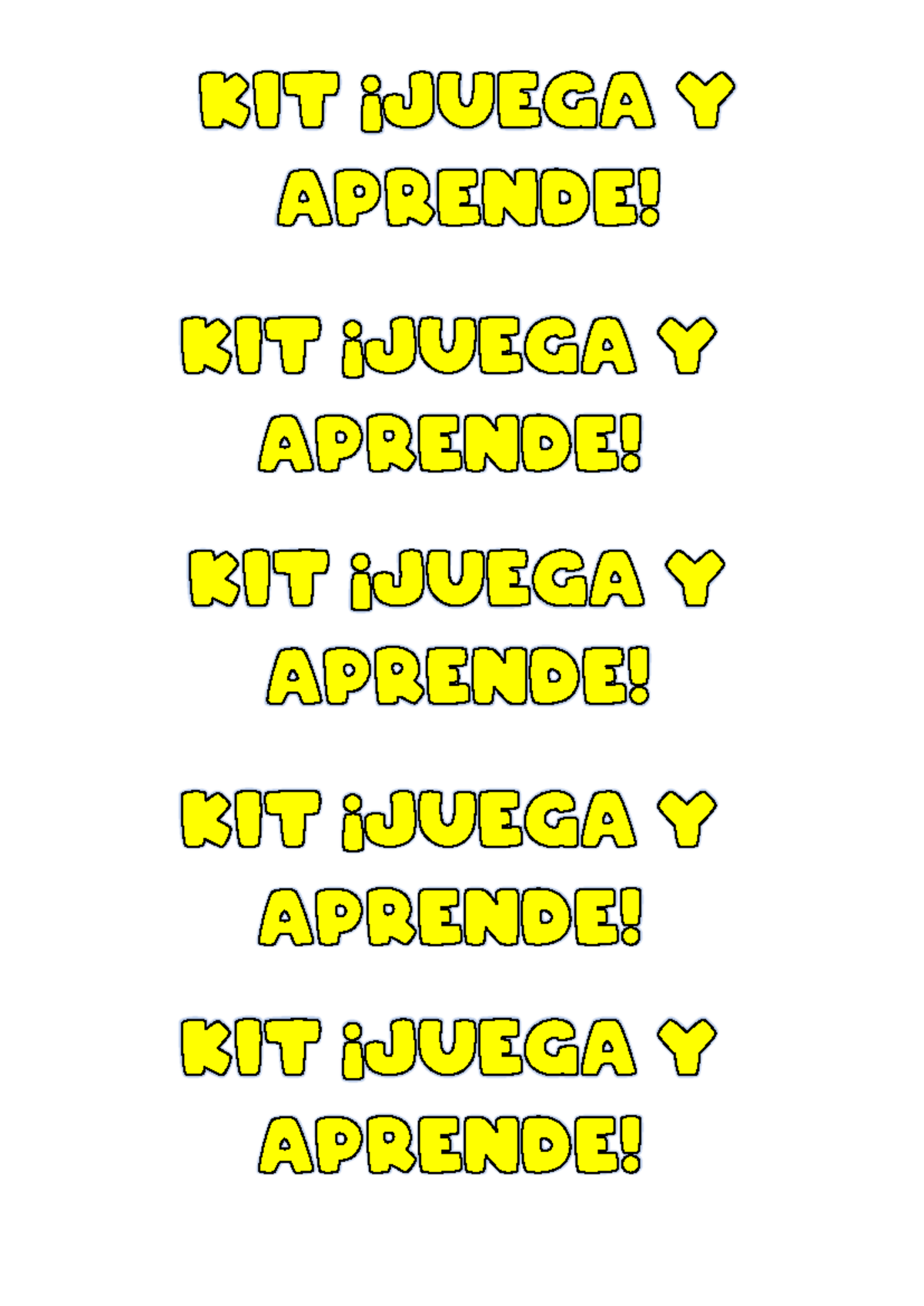 KIT ¡Juega y Aprende - ..... - Desarrollo Personal I - KIT iJUECA Y ...