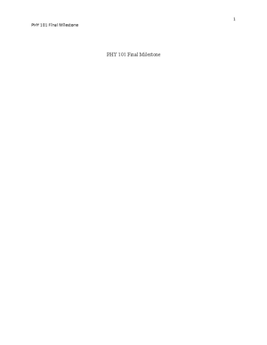 Projectile Motion - Lab - PHY 101L Module Three Lab Report Projectile Motion Name: Josiah Starr ...