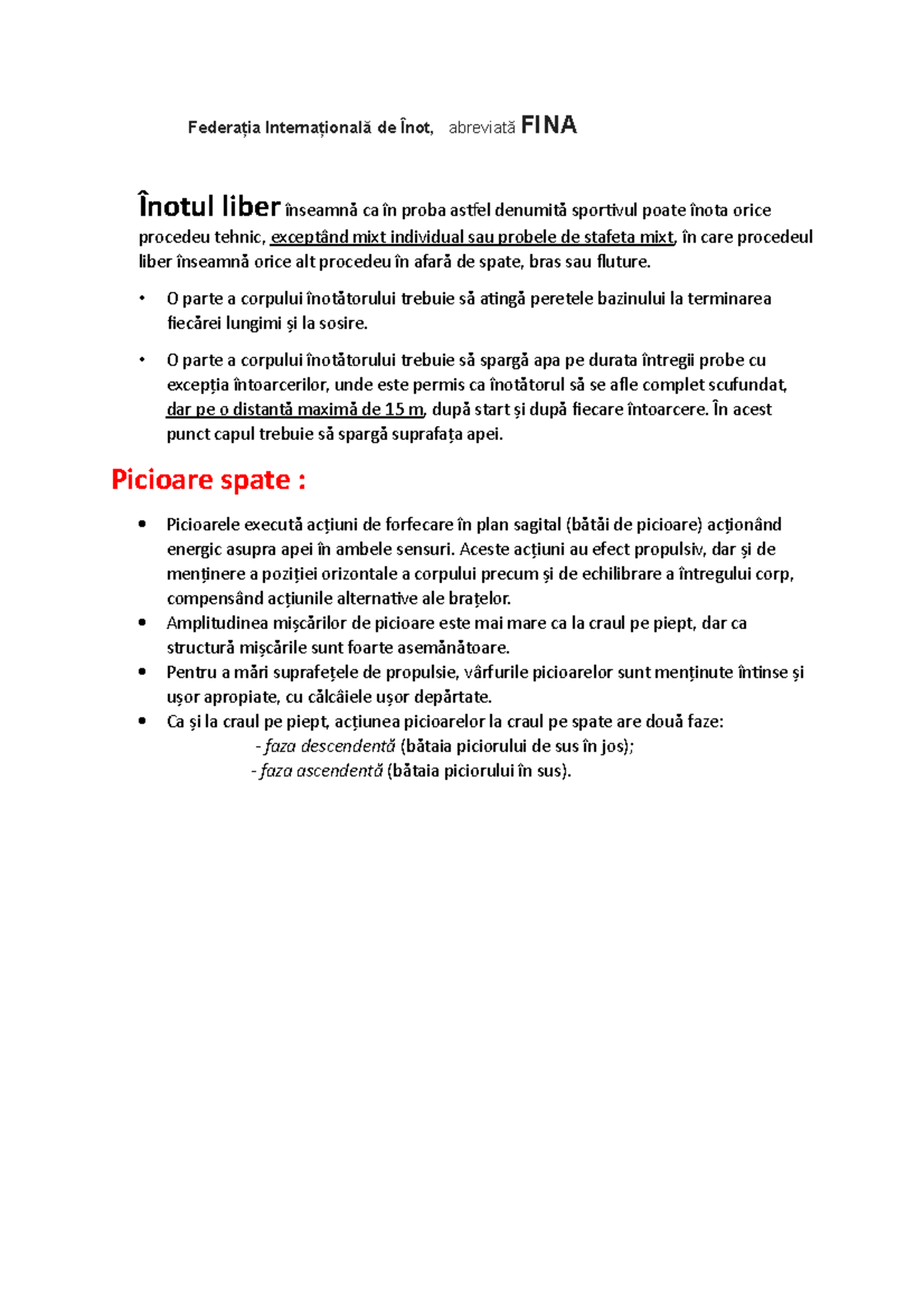 3 Procedeul Liber FINA si tehnica membrelor inferioare procedeu spate ...