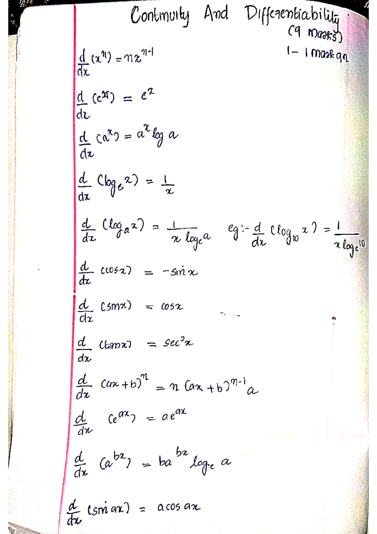 Continuity and differentiability - Maths - Studocu