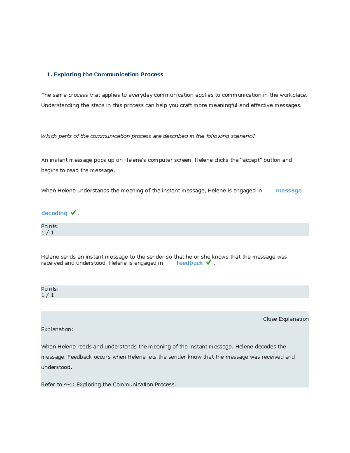 Business Communication Ch4-1 - 1. Exploring the Communication Process ...